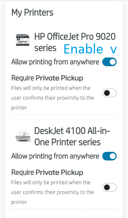 Remote Printing - HP Support Community - 8601724