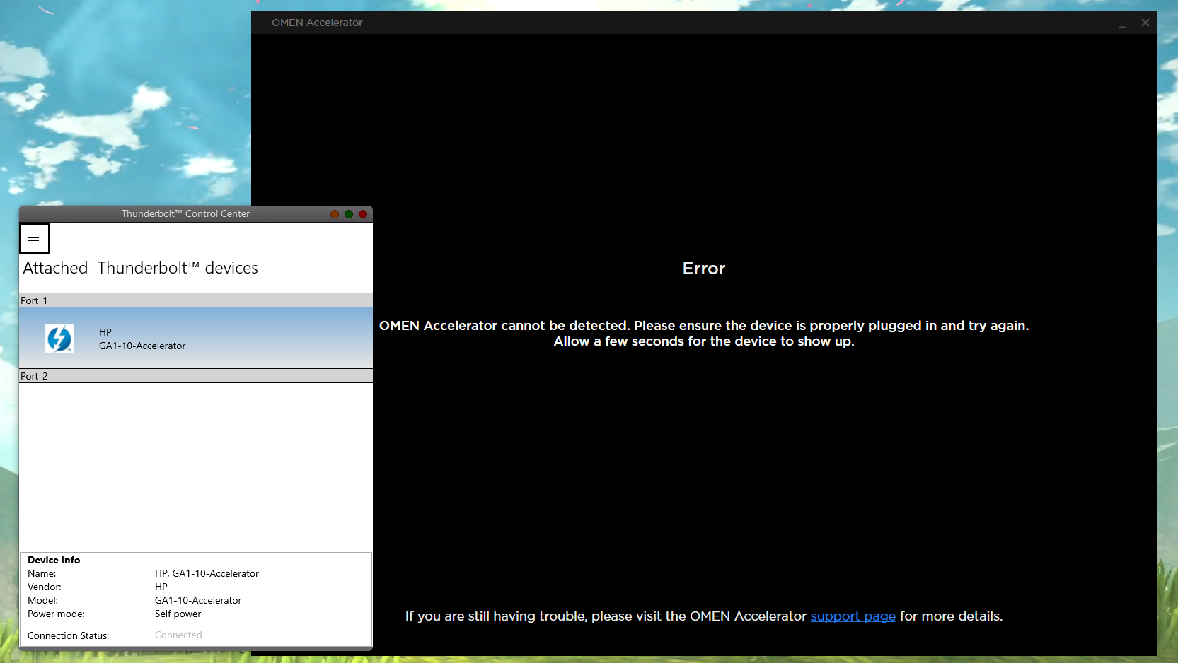 OMEN by HP Accelerator Shell - GA1-1013a does not get detect... - HP ...