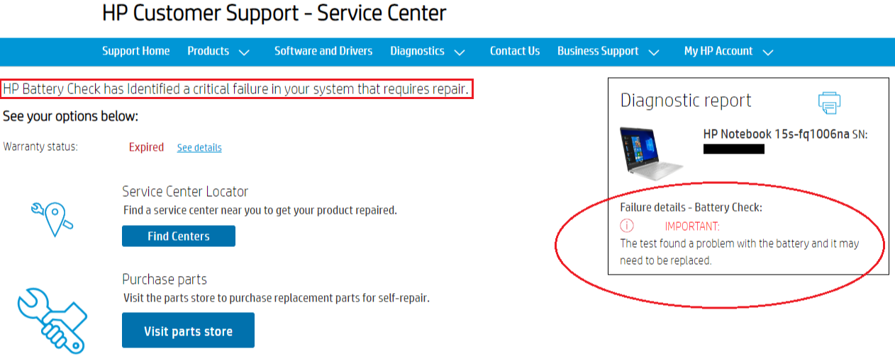 Battery replacement options - HP Support Community - 8604794