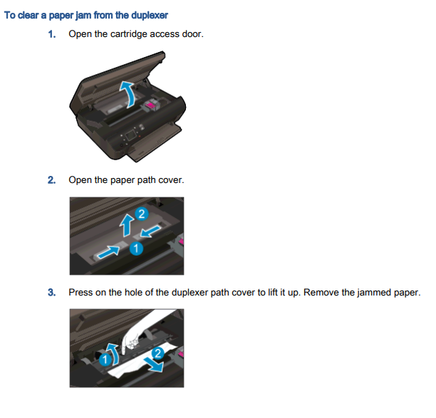 How to reinsert the duplexer cover - HP Support Community - 8559592