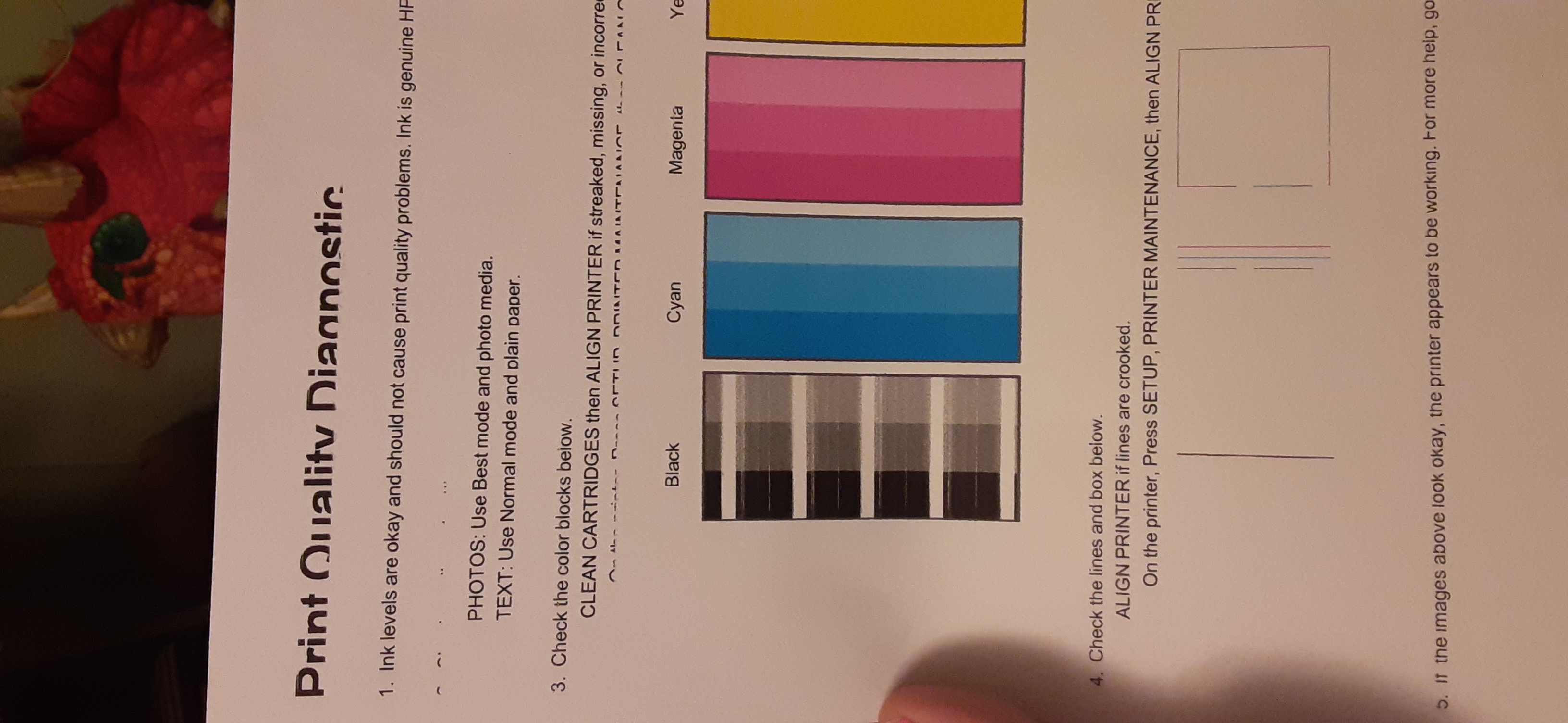Black printer ink is fading in and out - HP Support Community - 8610321