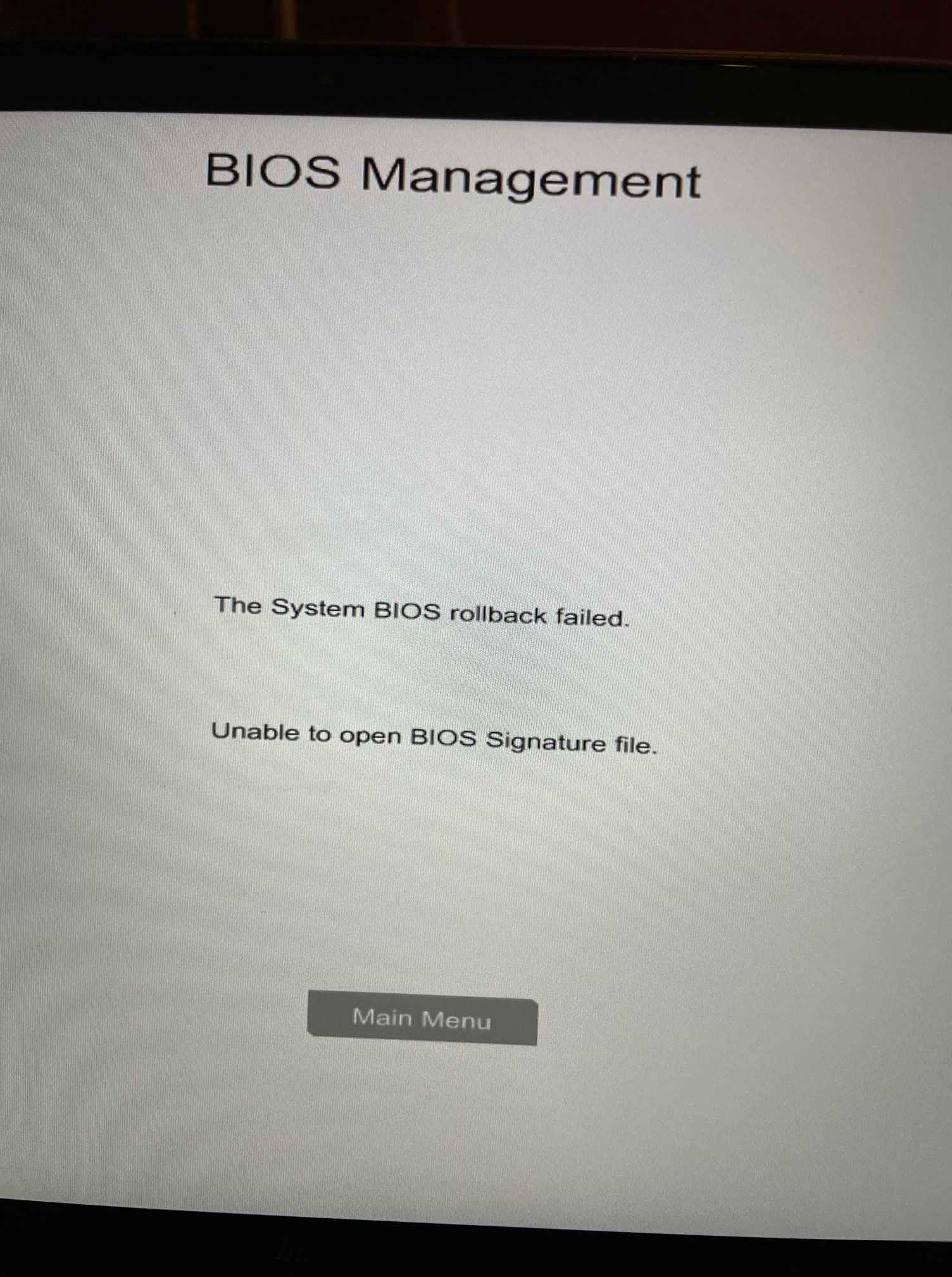 Solved: white edges visible on display after the recent BIOS upgrade ...