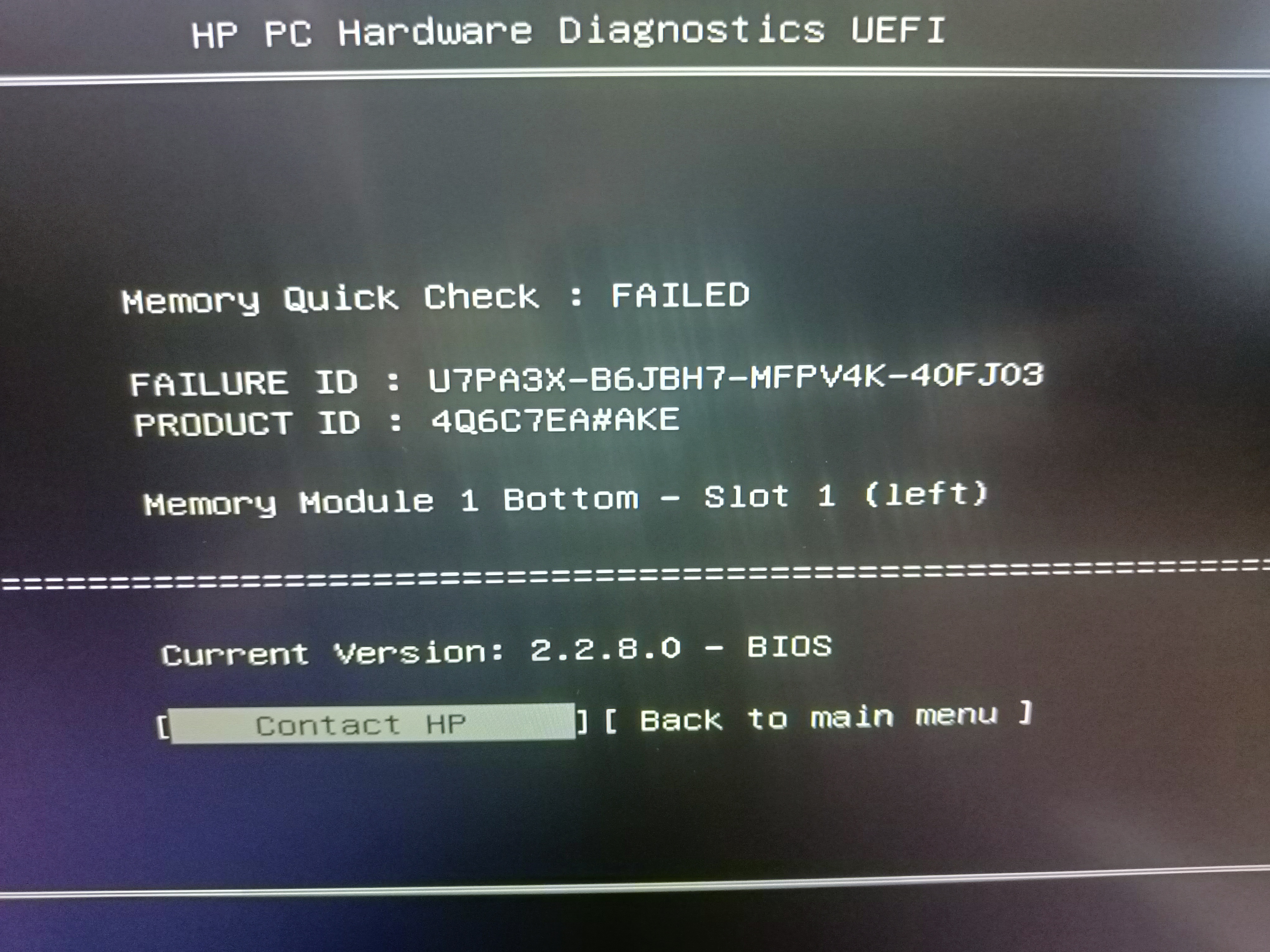 Boot with Blue screen - HP Support Community - 8614096