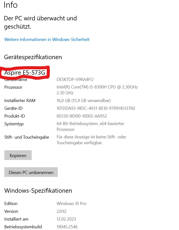 Notebook name and error message - HP Support Community - 8616508