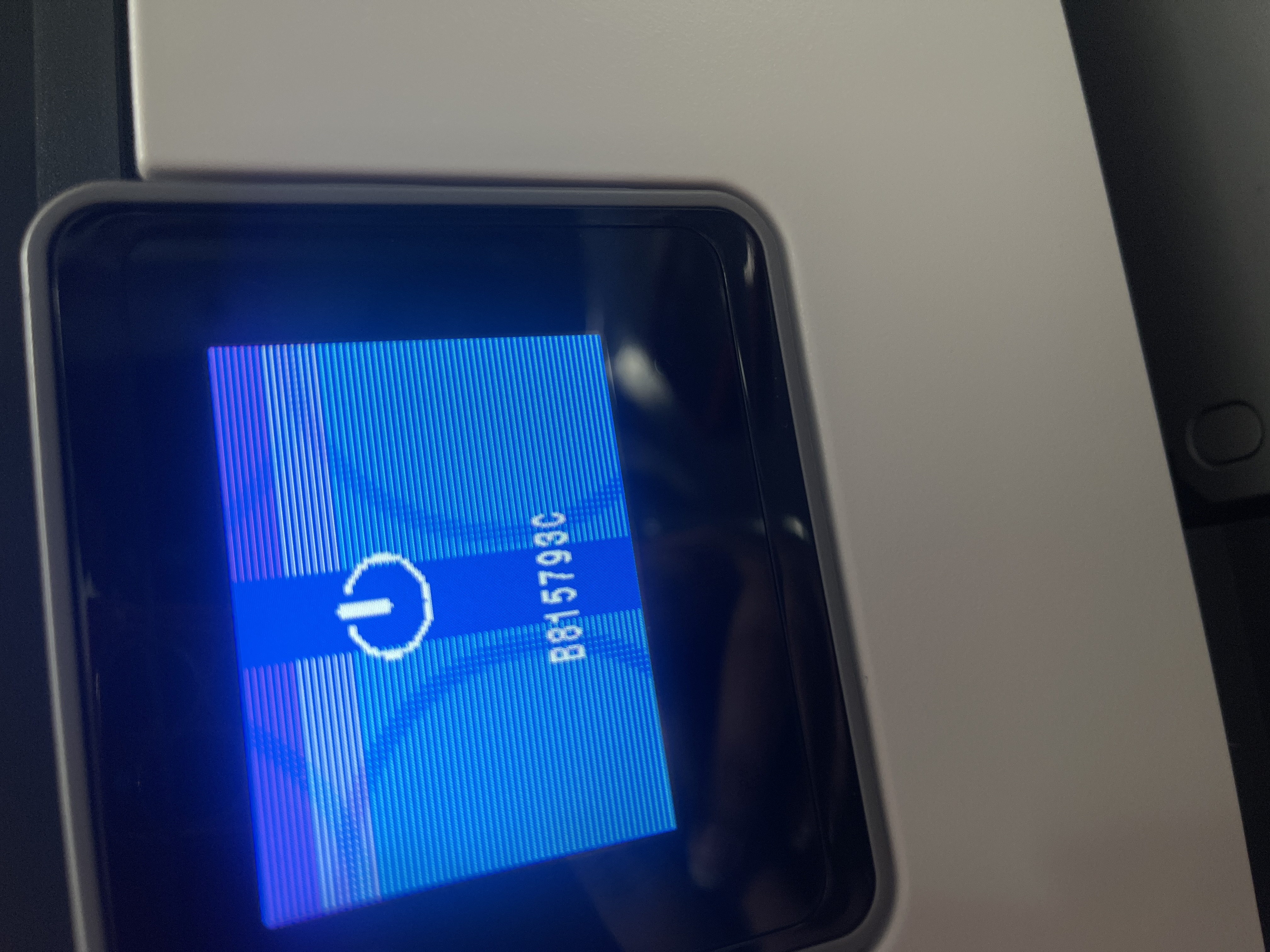 My printer hp office jet pro 9018e screen has a code that is... - HP ...