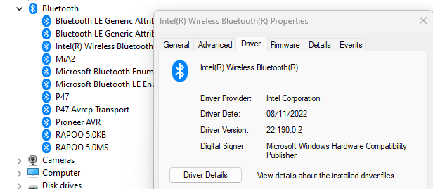 Internal Bluetooth - Unknown USB Device (Device Descriptor R... - HP ...