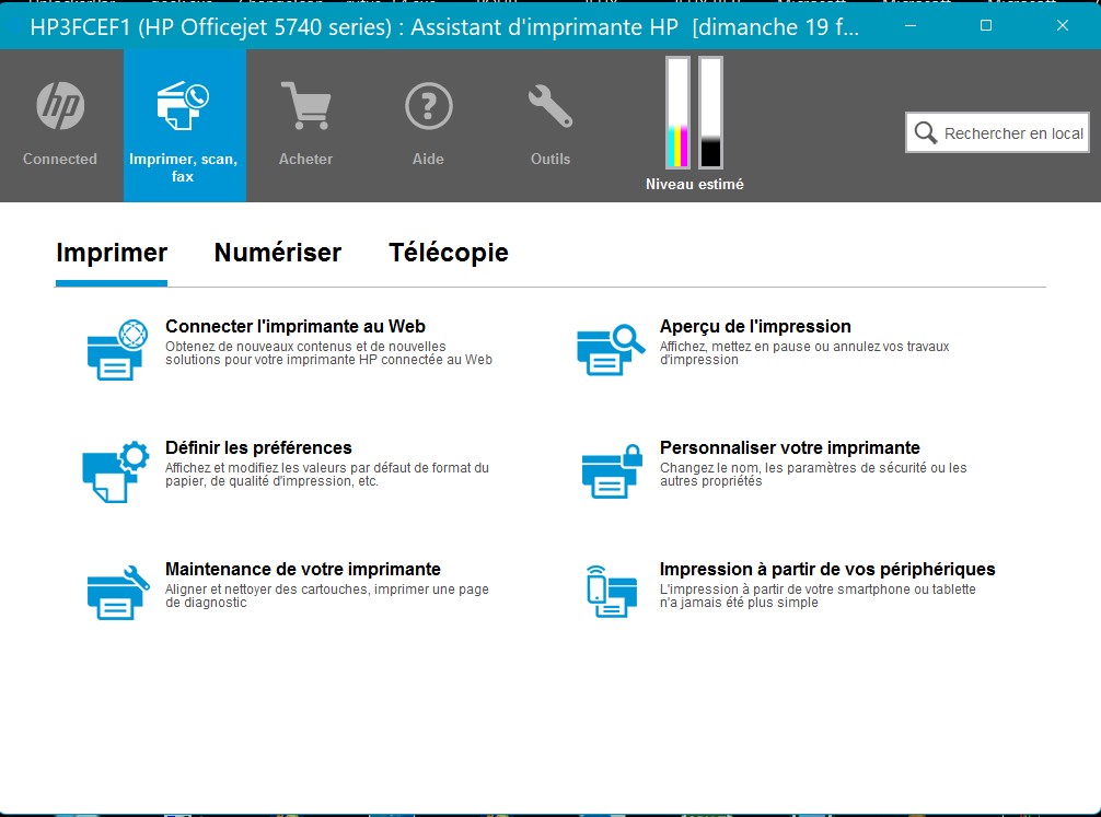 how to check ink levels on hp 5255 all-in-one printer - HP Support ...