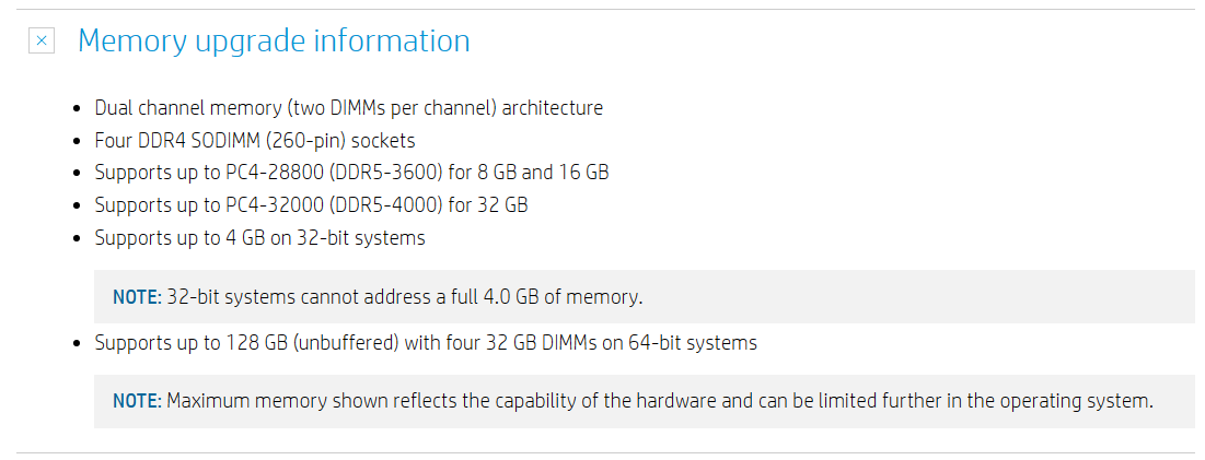 DDR5 RAM module compatability - HP Support Community - 8623071