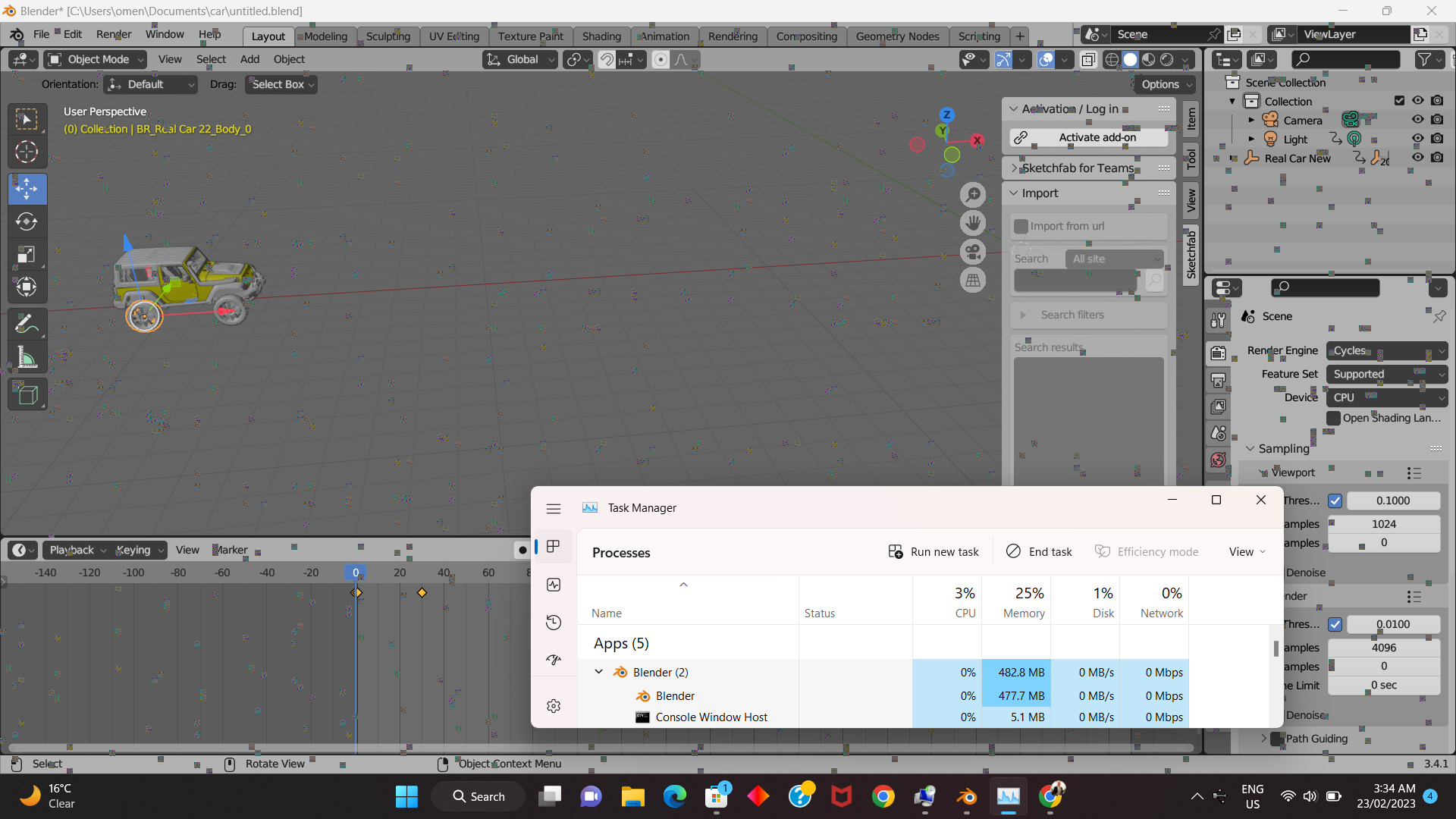 Crash and artifacts blender - HP Support Community - 8624641