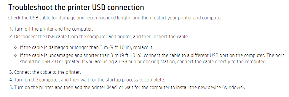 How to connect 8025 printer with USB - HP Support Community - 8296303