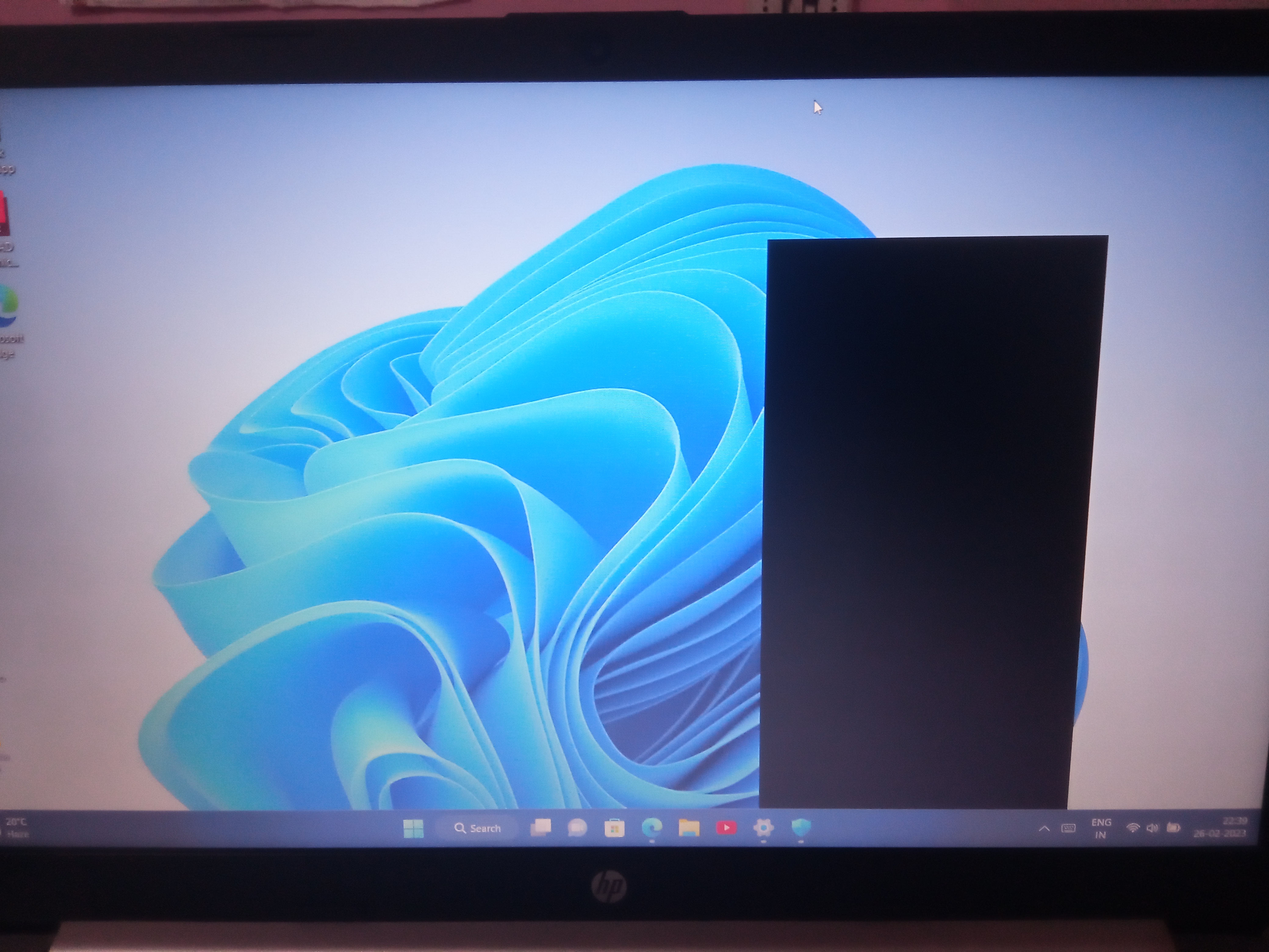 Black screen appears - HP Support Community - 8627820