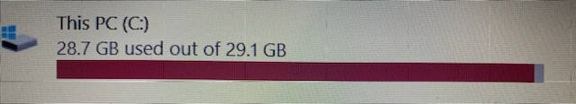 RESET FULL STORAGE ISSUE - HP Support Community - 8634889