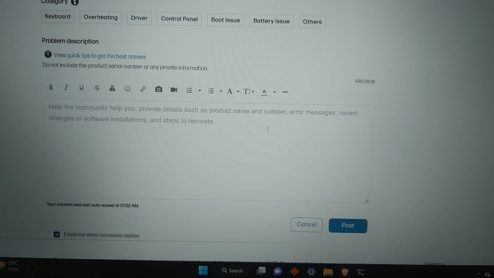 I have a problem with the display - HP Support Community - 8639381