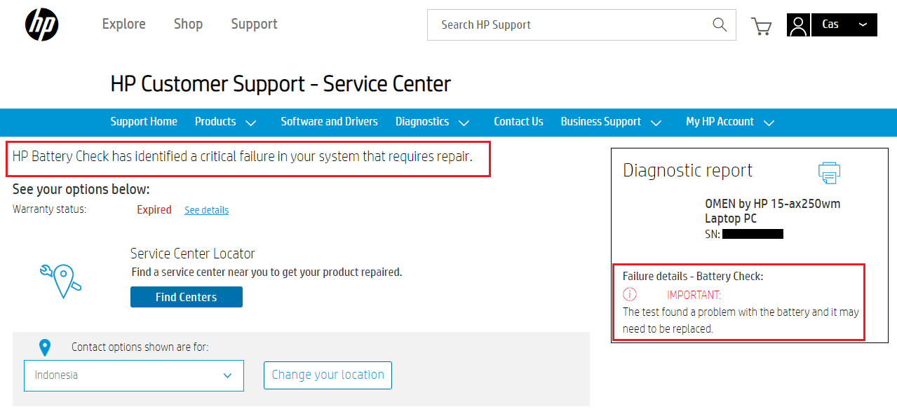 Battery Replacement - HP Support Community - 8641045