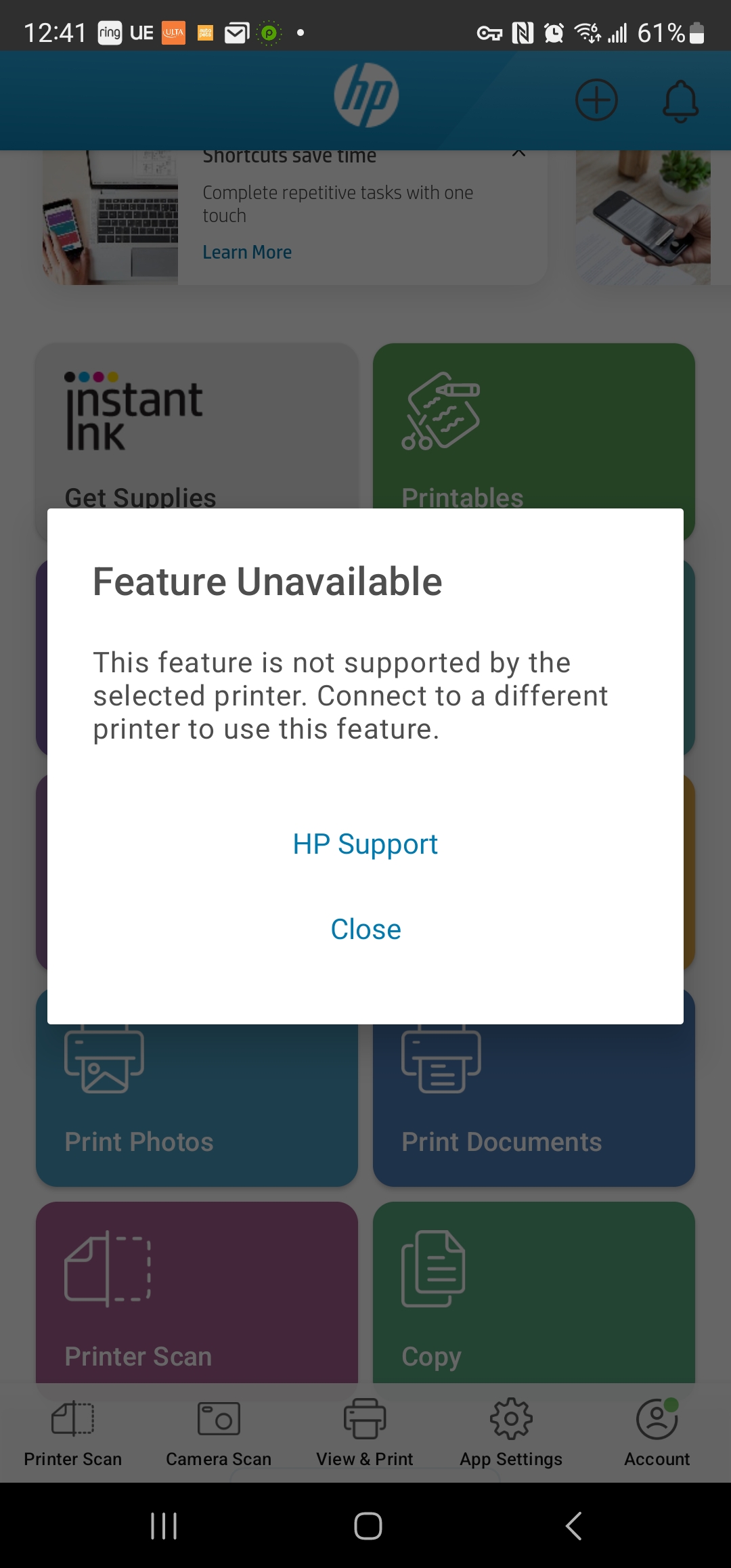 "Printer Scan" option not working with with HP Smart App on ... - HP ...