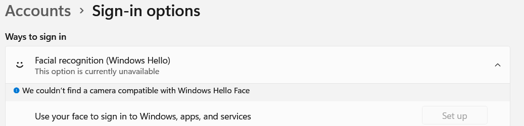HP Camera not compatible with Windows 11 Hello facial recogn... - HP ...