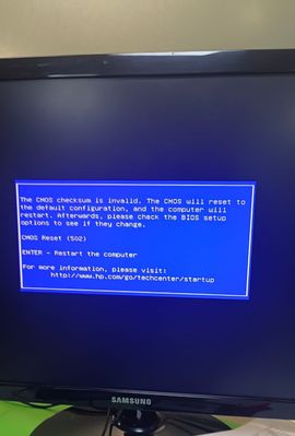 HP Desktop Pro A MT- issues with system startup, date&time, ... - HP ...