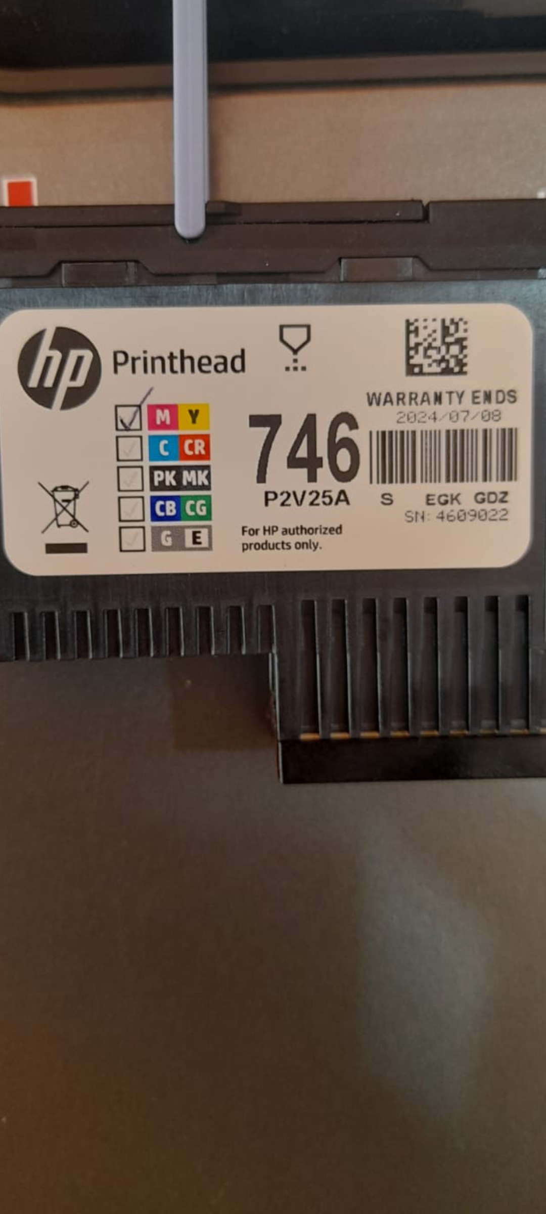 Printhead error in Hp designjet Z6 - HP Support Community - 8656690