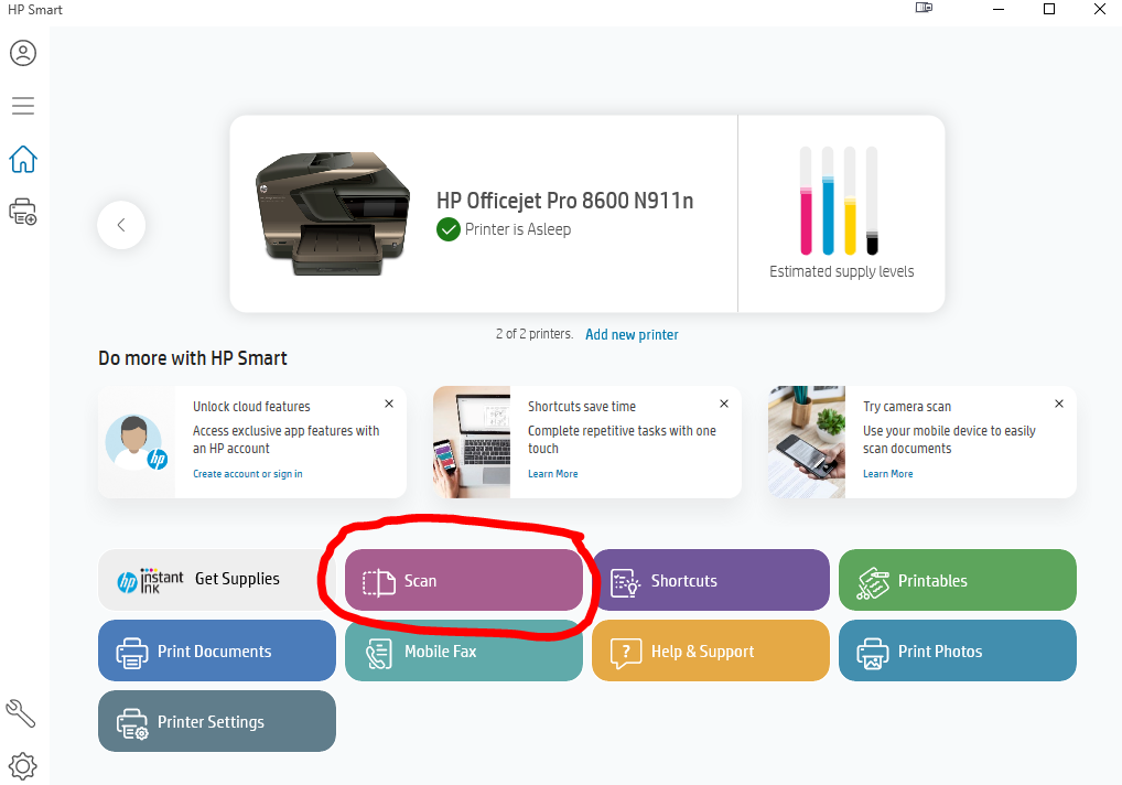 I cannot login to HP Smart in order to use my scanner - HP Support ...