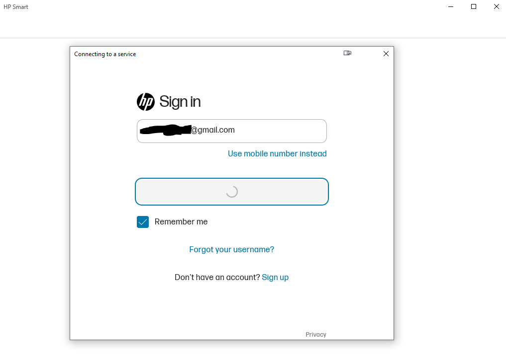 I cannot login to HP Smart in order to use my scanner - HP Support ...