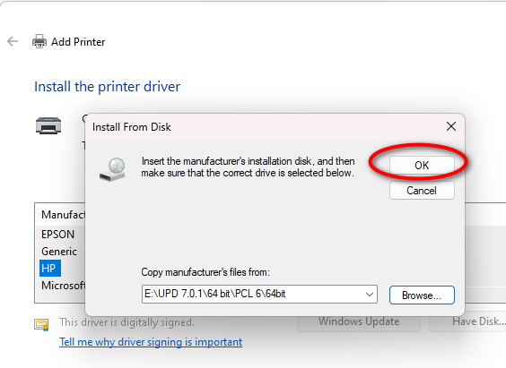How to manually install a network printer in Windows 10 and ... - HP ...