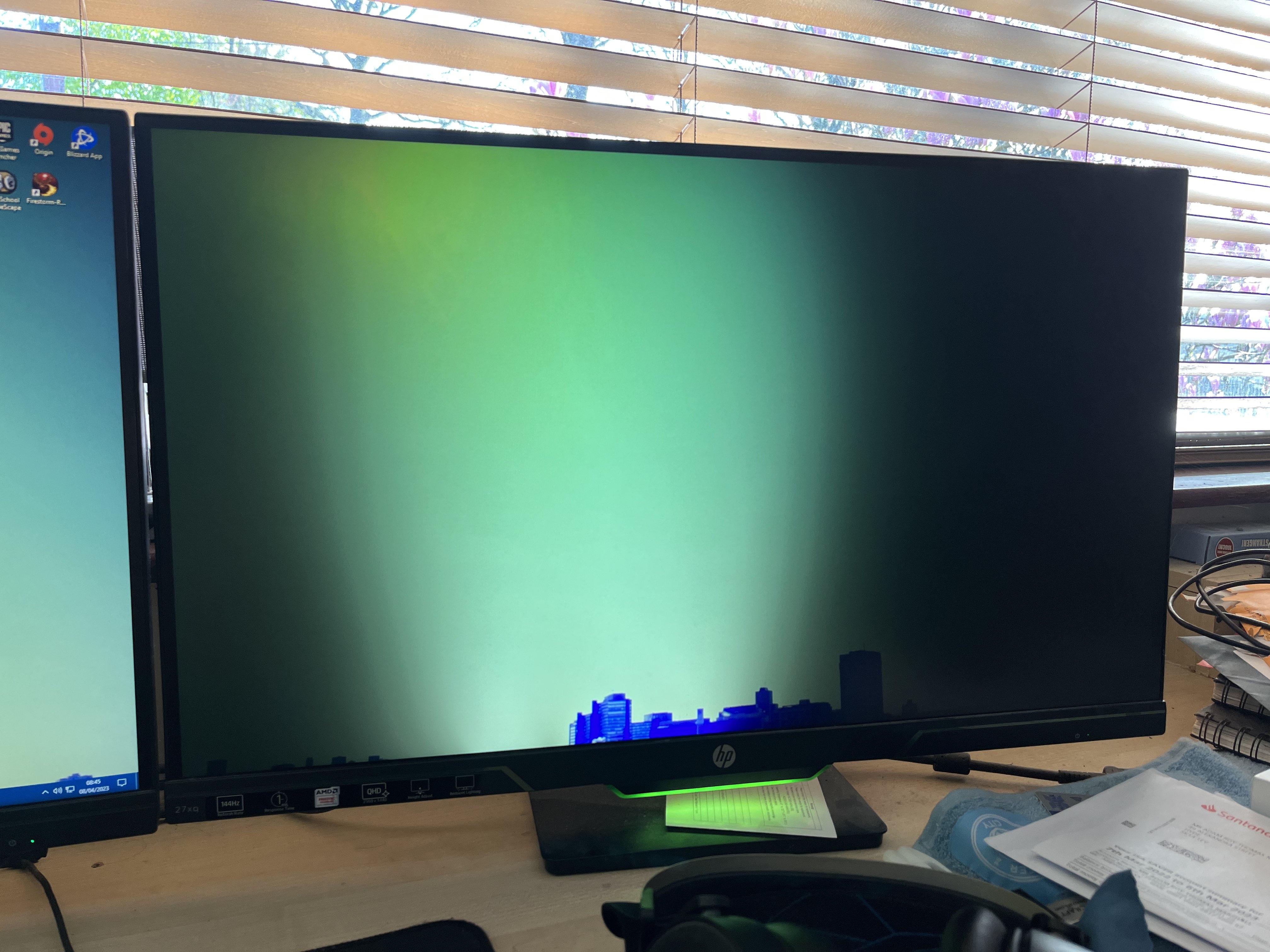 27xq Monitor - Screen Backlights not working? - HP Support Community ...