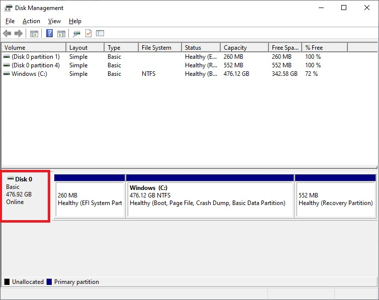 My HP Laptop harddisk space is missing (476 GB available out... - HP ...