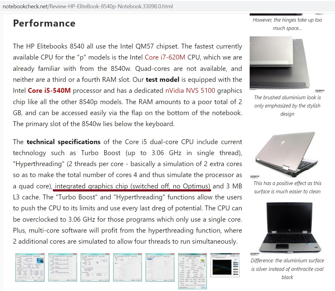 HP EliteBook 8540p Notebook PC How to activate CPU INTEL Gra... - HP ...