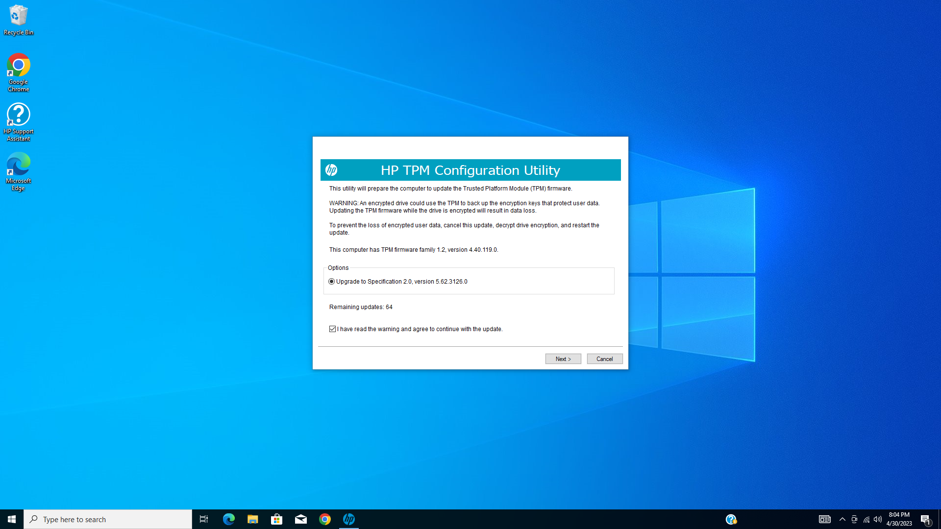 Z440 Workstation. TPM wont update - HP Support Community - 8677247