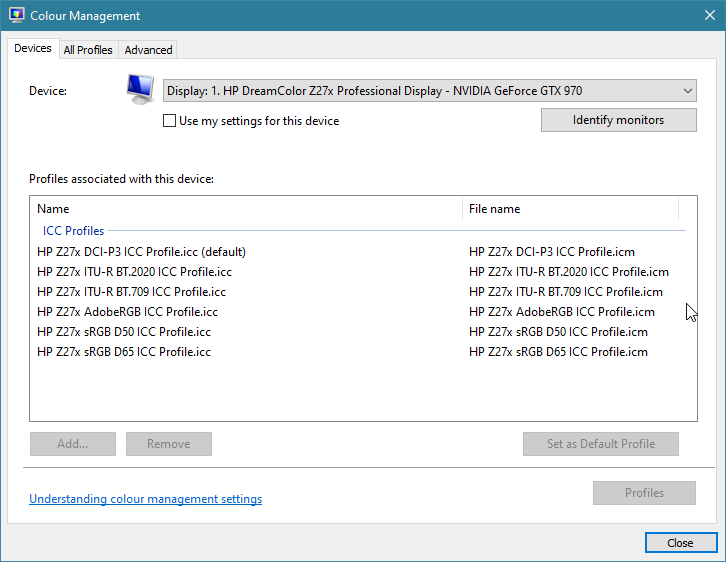 HP Z27x Dreamcolor - hardware settings - what to chooise - HP Support ...