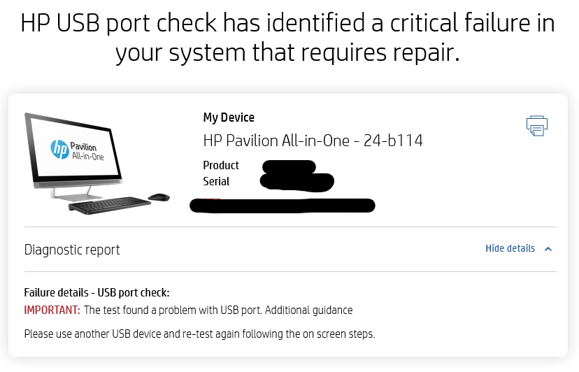 Two of three USB ports not working - HP Support Community - 8682741