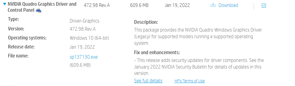 Nvidia Graphics Driver - HP Support Community - 8685248