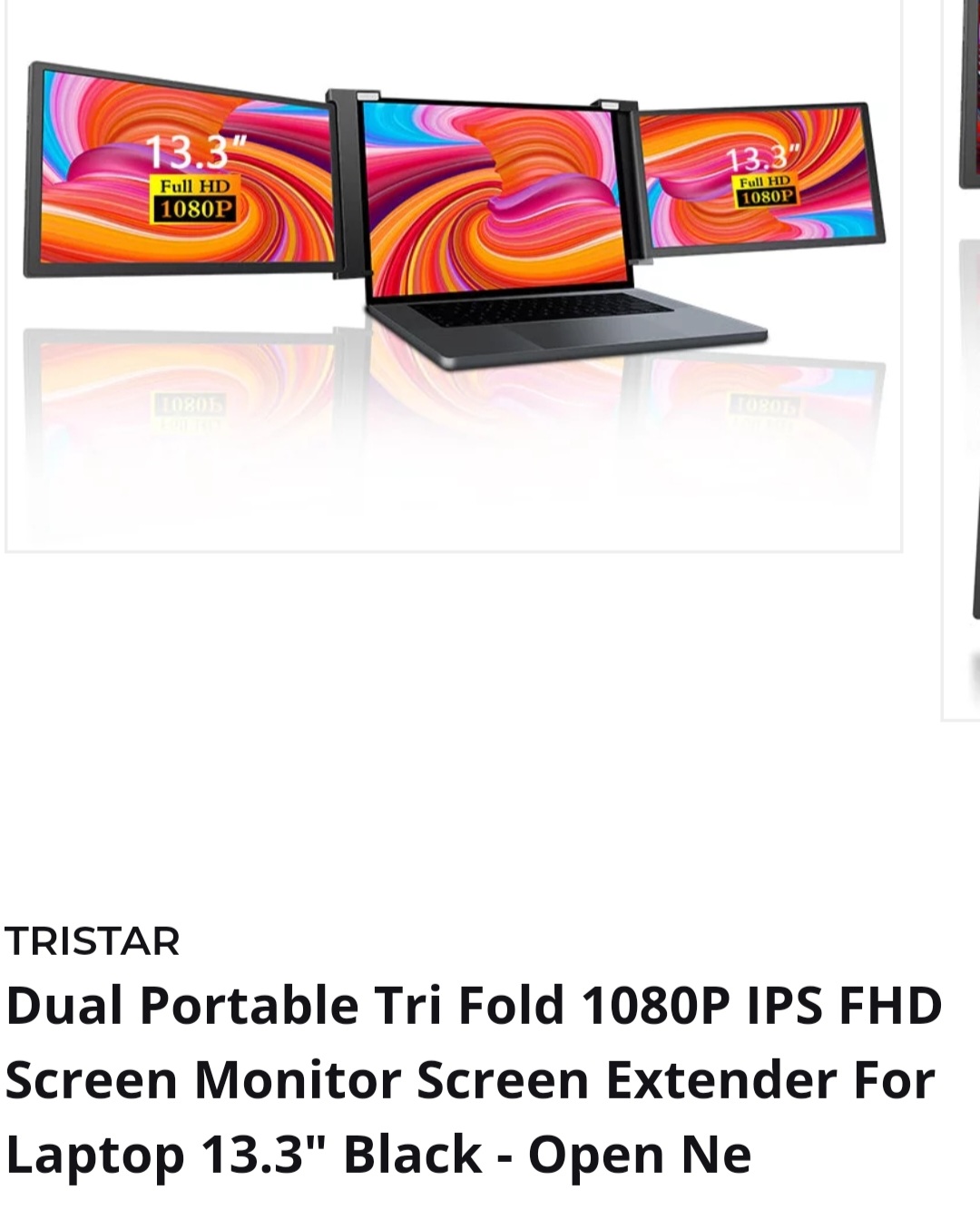Folding attachable/dettachable portable dual screen monitors - HP ...