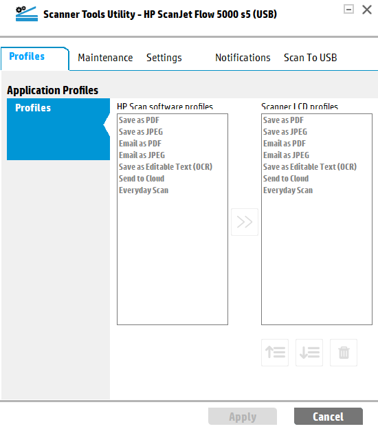 Scanjet 5000 profiles grayed out - HP Support Community - 8686195