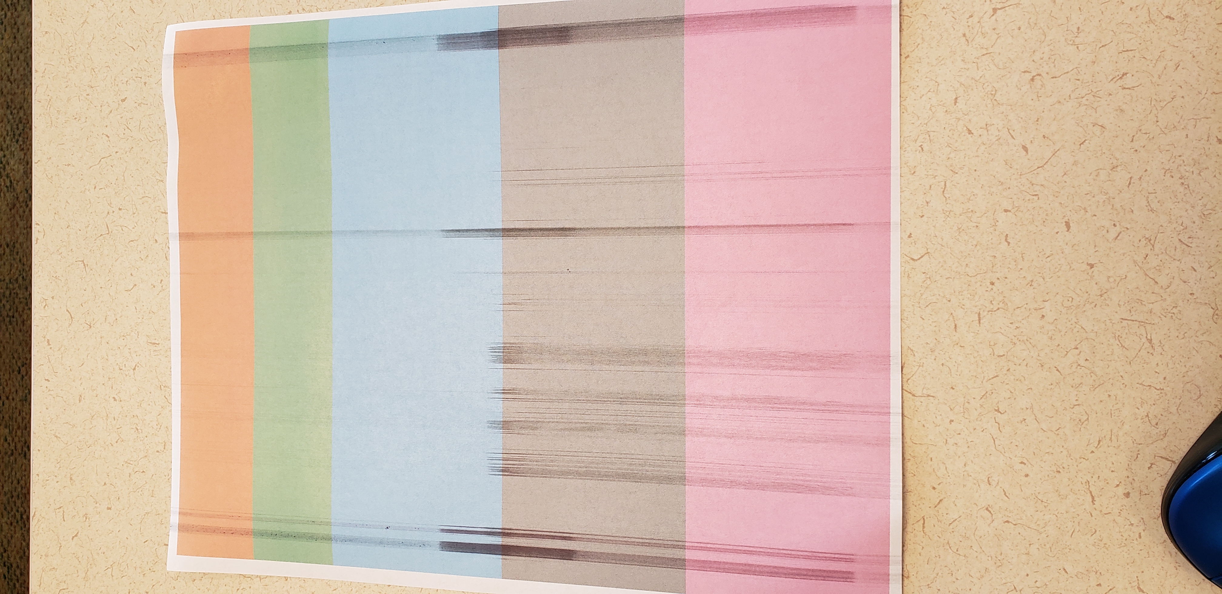 Streaky lines on paper when printing - HP Support Community - 8695284