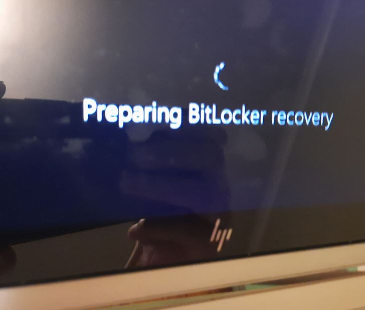 Solved: HP Envy x360 - Preparing BitLocker recovery in black screen ...