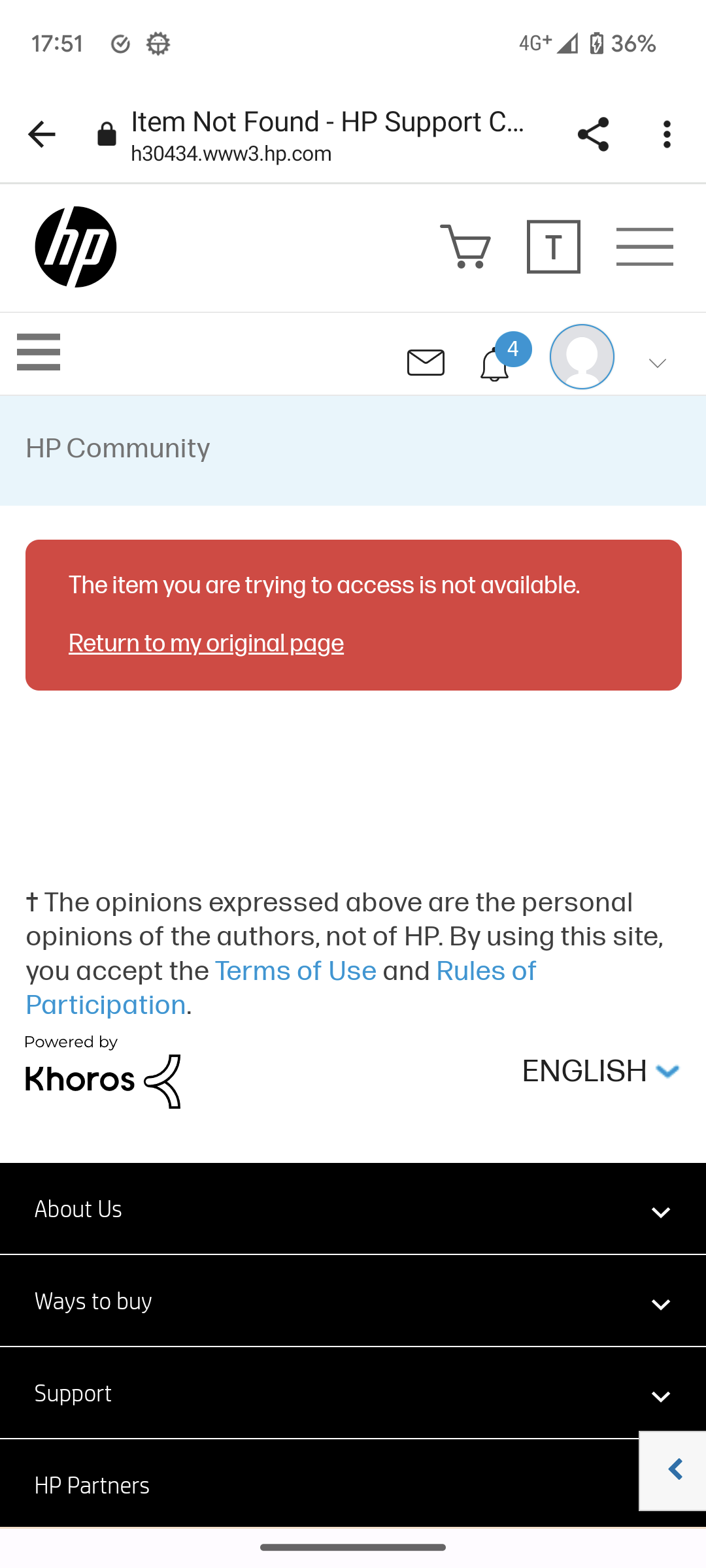 'Download unsucessful' error message - HP Support Community - 8698215