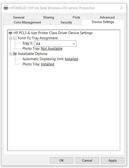 Solved: My HP 419 printer is printing "Printer status report" non st ...
