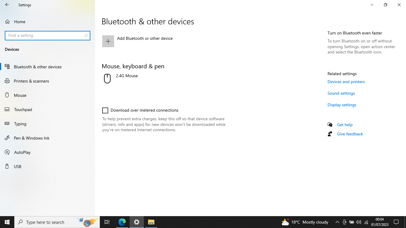Bluethooth - HP Support Community - 8720260