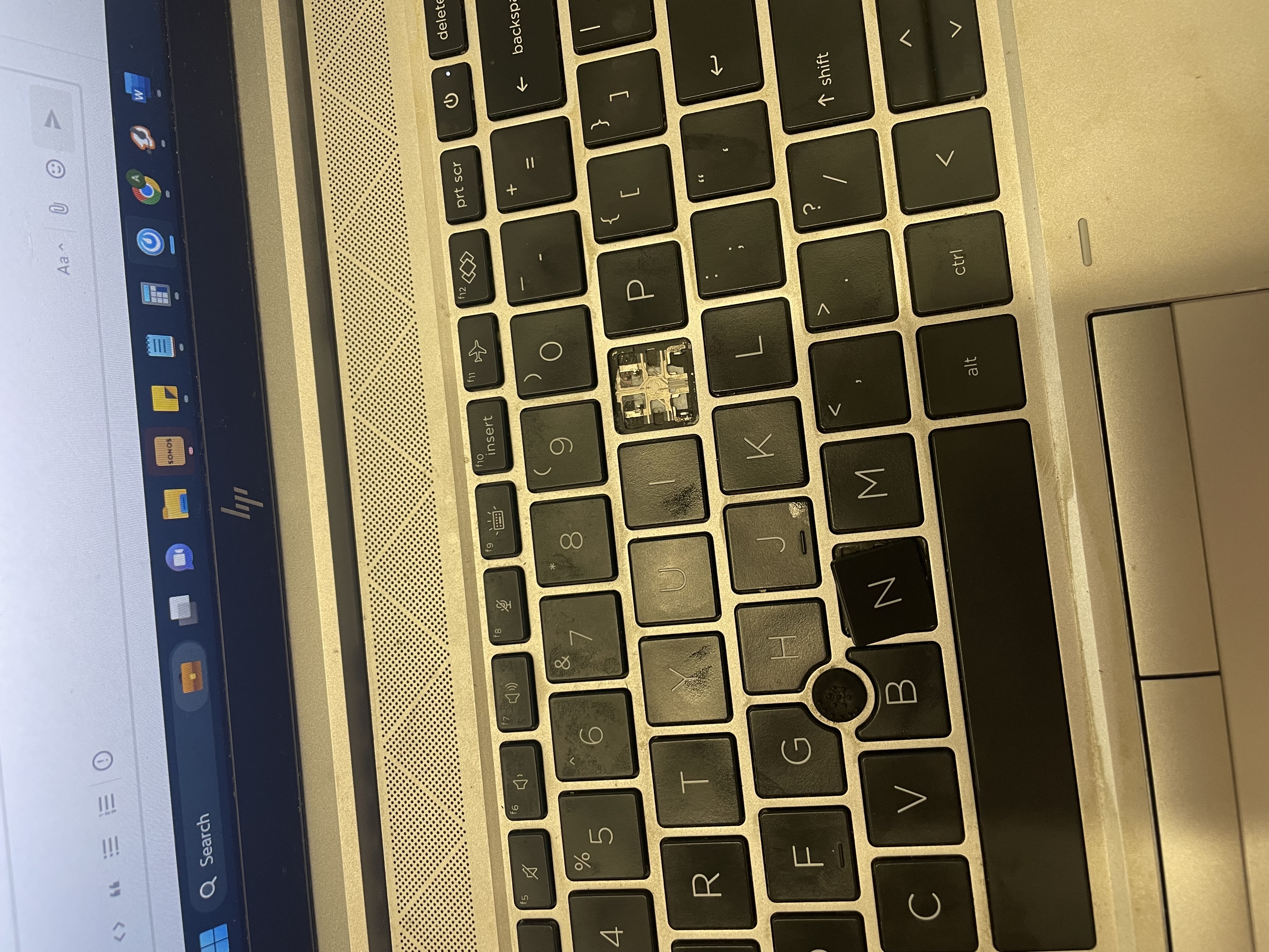 Keyboard caps cameout - HP Support Community - 8723384
