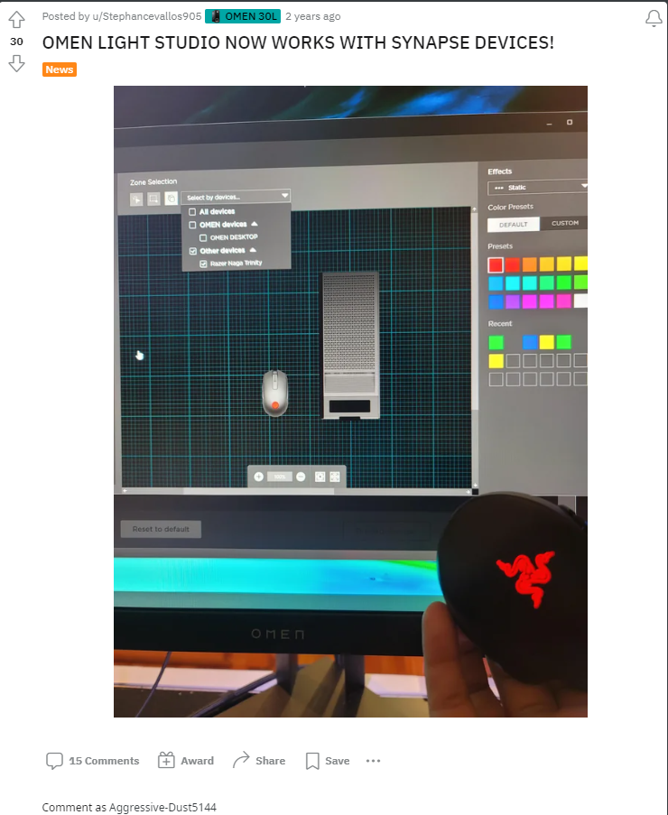 OMEN Light Studio not Connecting - HP Support Community - 8725348
