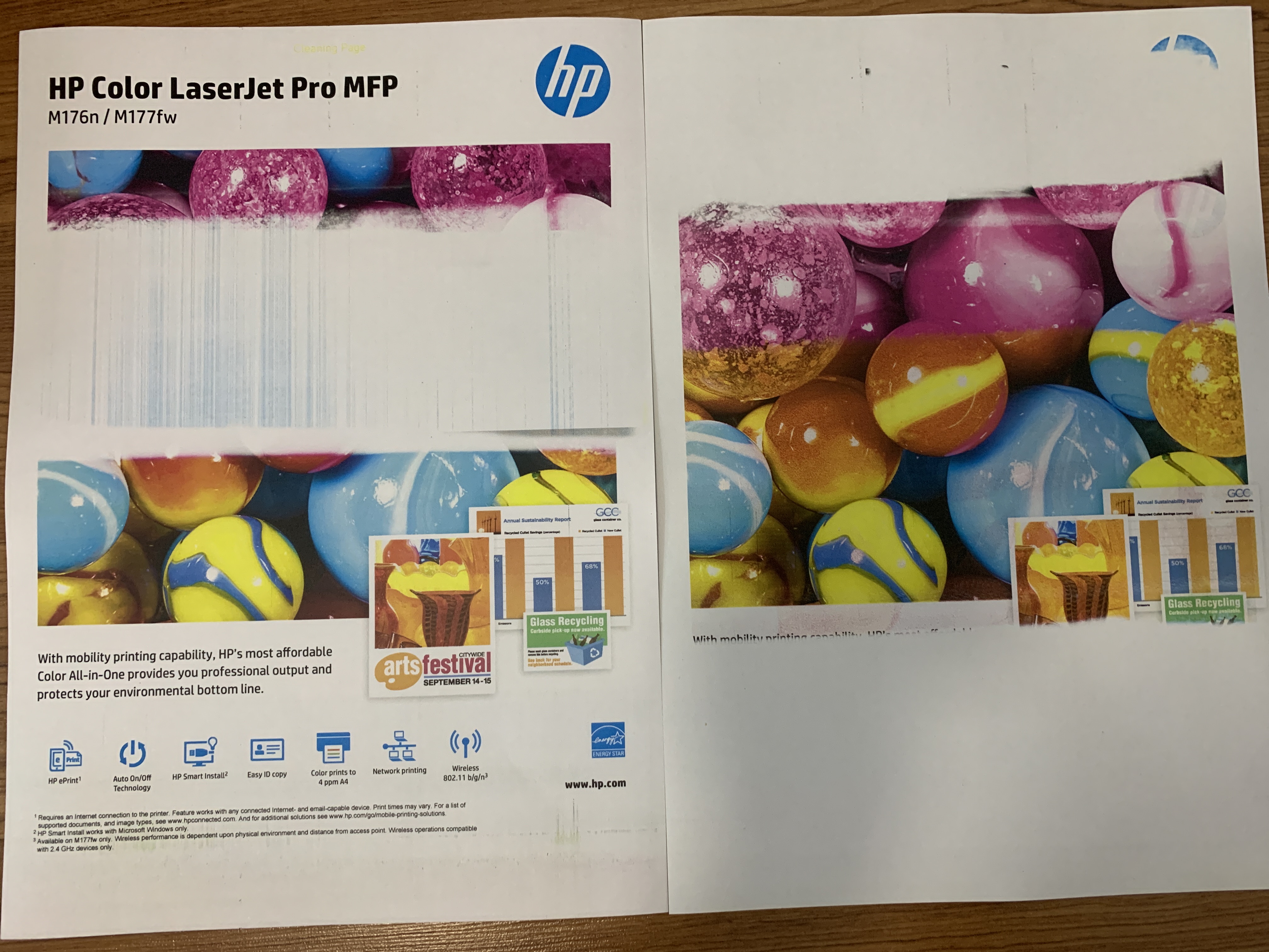 MFP 177FW missing section printout - HP Support Community - 8728108