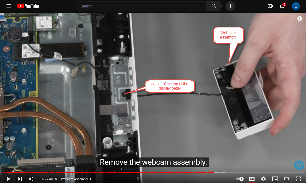 where is camera lense on front of hp 24 all in one desktop - HP Support ...