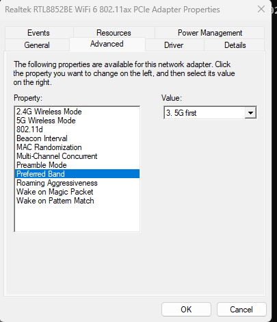 Notebook 245 g9 with rtl8852be cant detect 5ghz wifi - HP Support ...