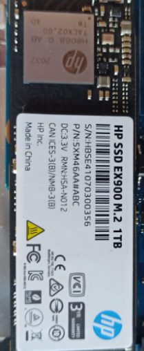 HP SSD EX900 M.2 1TB driver - HP Support Community - 8728597