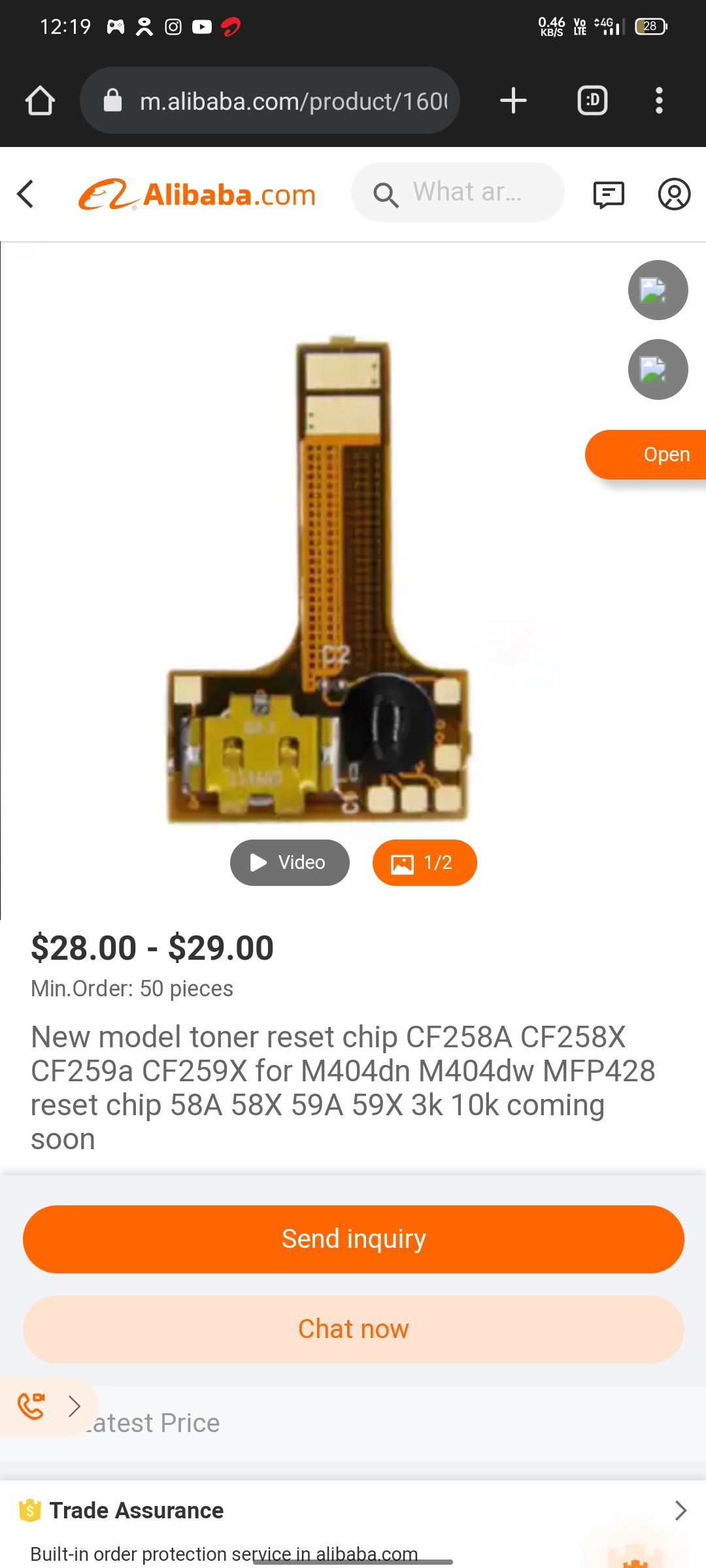 How to replace this chip in m429 printer ? - HP Support Community - 8817098