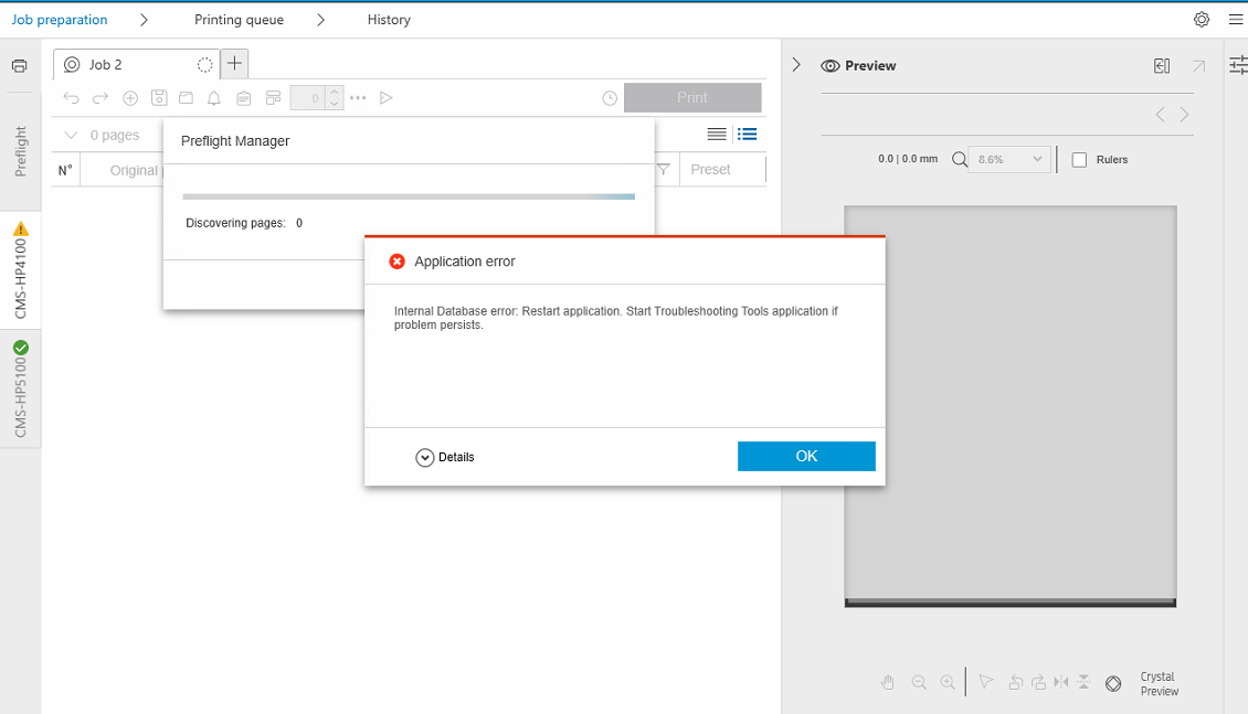 Smartstream has started crashing with this error -Applicatio... - HP ...