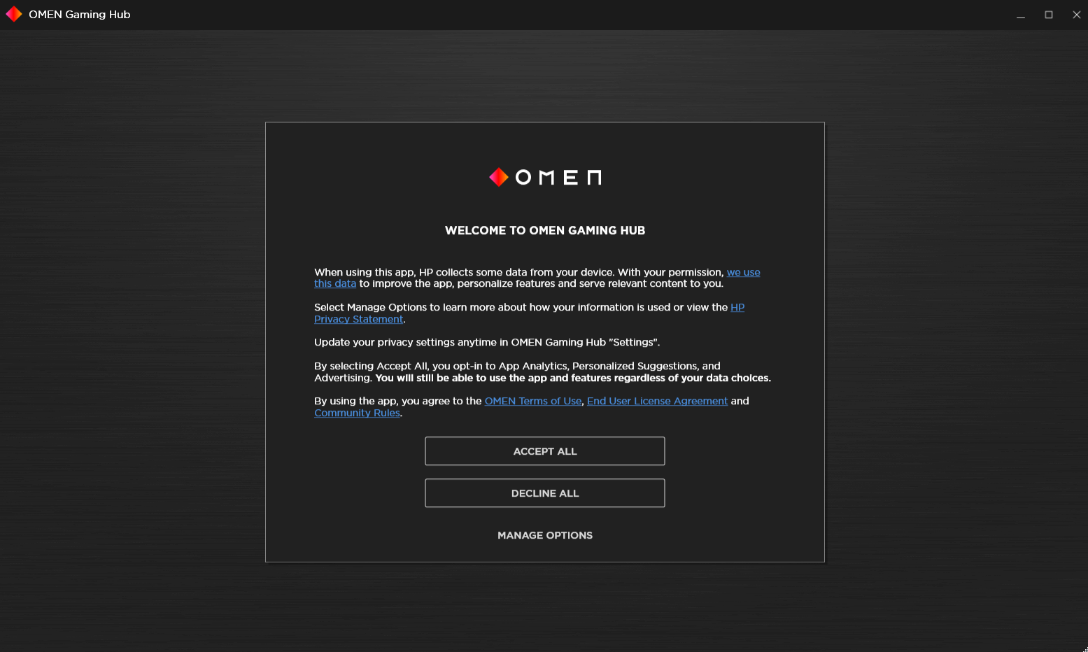 OMEN Gaming Hub - Will not open due to downloading updates l... - HP ...