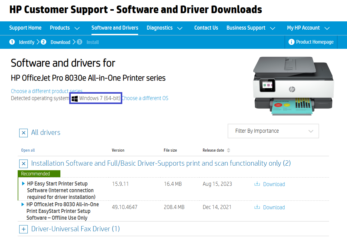Will HP Officejet Pro 8030e work with Windows 7? - HP Support Community ...