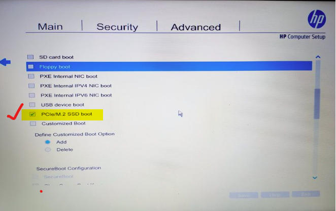 Unable To Boot From Nvme Drive Hp Support Community 8839915